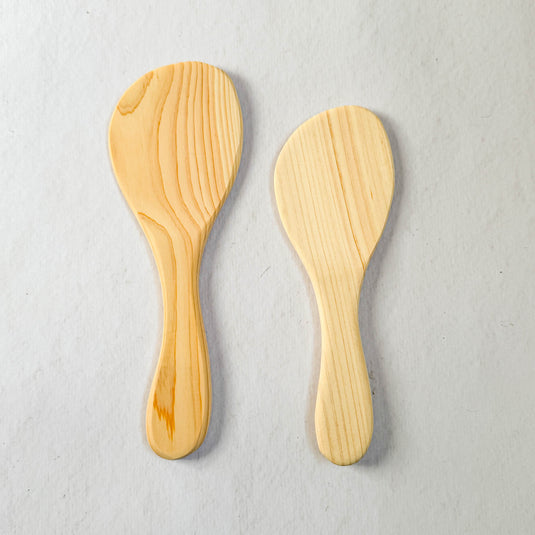 Hinoki Wood Rice Paddle (Rice Scooper) – Nagamochi Shop